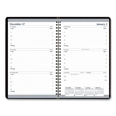 PLANNER, WEEKLY 5X8 JAN-DEC 2025 BLK