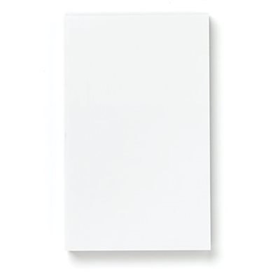 PAD, WRITING, UNRULED, 8.5"X11", GUM TOP, WHITE