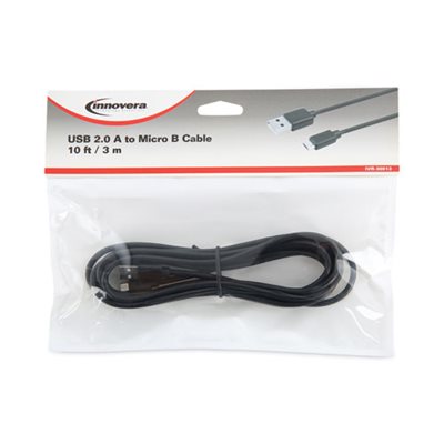 CABLE, USB TO MICRO USB 10FT BLACK