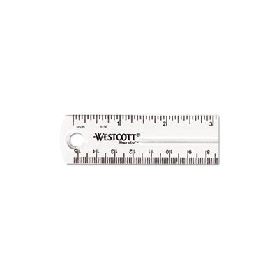 RULER, 6", Clear