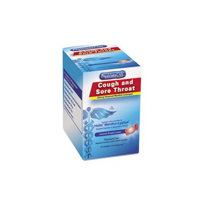 Cough and Sore Throat Medication, Cherry Menthol Lozenges, 50 ...