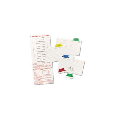 INDEX TABS, Insertable, Printable Inserts, 1", Assorted Tab, 25 / PK