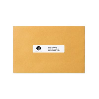 DOT MATRIX MAILING LABELS WHITE
