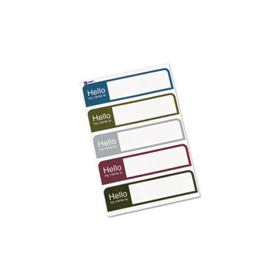 NAME BADGE, HELLO FLEXIBLE SELF ADHESIVE LABELS