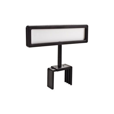 SIGN, CUBICLE, People Pointer, Plastic, 9" x 2.5", Black