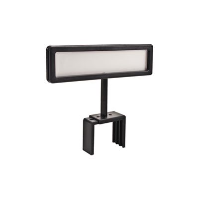 SIGN, CUBICLE, People Pointer, Plastic, 9" x 2.5", Black