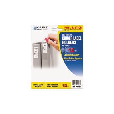 HOLDERS, LABEL, Self-Adhesive, Ring Binder, Top Load, 2.3125" x 3.0625 ...