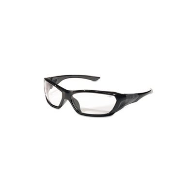 GLASSES, SAFETY, ForceFlex, Black Frame, Clear Lens