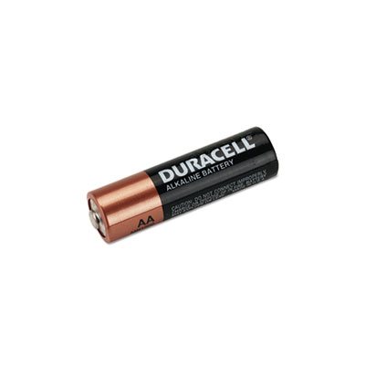 BATTERIES, AA, DURACELL CopperTop, Alkaline, w / Duralock Power Preserve Technology, 12 / PACK