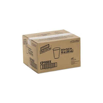 CUPS, PLASTIC, DIXIE PETE Cups, Cold, 10oz, WiseSize, CLEAR, 25 / Pack ...