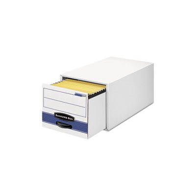 BOX, STORAGE, FELLOWES STOR / DRAWER, Steel Plus, Legal, White / Blue ...