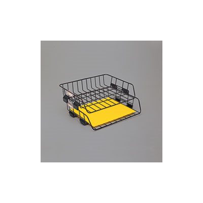 LETTER TRAY, FELLOWES, Side-Load, Wire, Stacking, Black