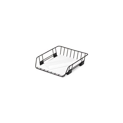 Front Load Wire Desk Tray, Wire, Black