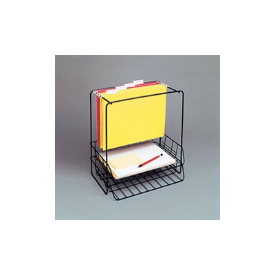 ORGANIZER, FELLOWES, WIRE, DOUBLE TRAY W / HANGING FILE, LETTER, BLACK