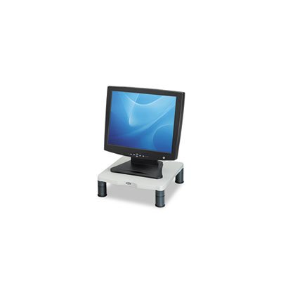 MONITOR RISER, FELLOWES, Standard, 13.125" x 13.5" x 2", Platinum ...