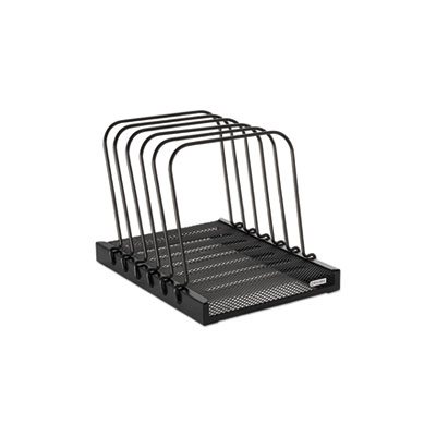 Mesh Flip File Folder Sorter, Five Sections, Black, 10 1 / 4 x 7 1 / 2 ...
