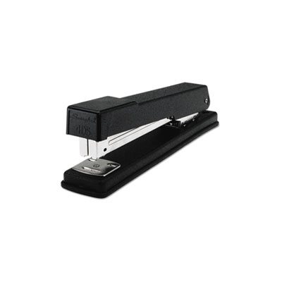 Light-Duty Full Strip Desk Stapler, 20-Sheet Capacity, Black