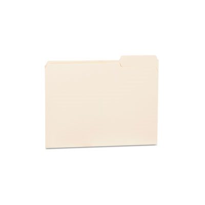 File Folders, 1 / 3 Cut Third Position, One-Ply Top Tab, Letter, Manila ...